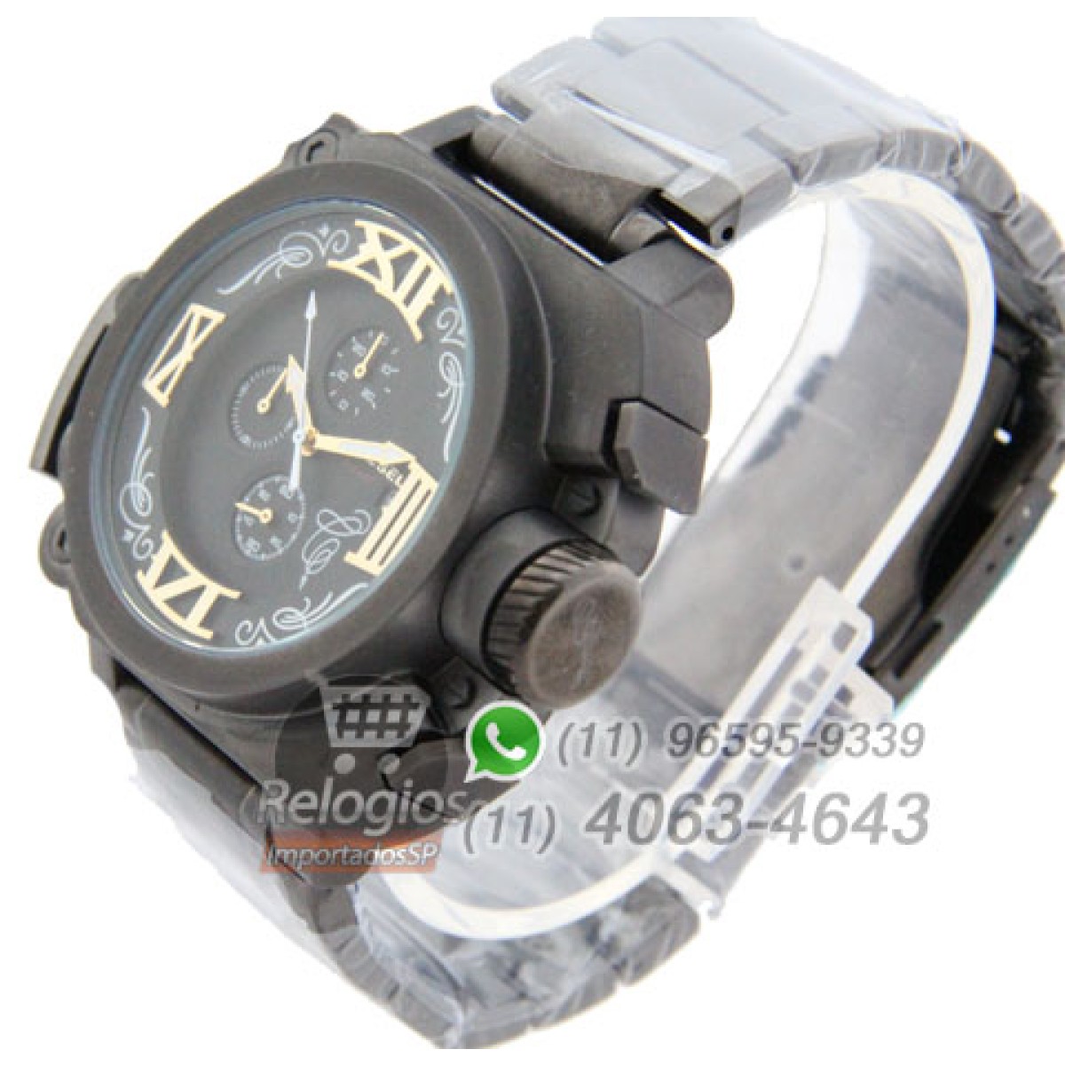 Relógio Réplica Diesel Batman All Black Aço ( PROMOÇÃO )