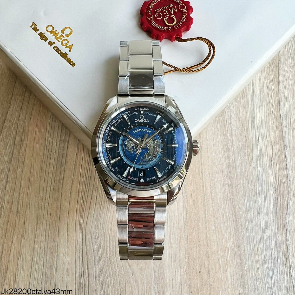 SUPER CLONE MÁQUINA ETA - OMEGA SEAMASTER AQUA TERRA WORLD GMT TIMER ...