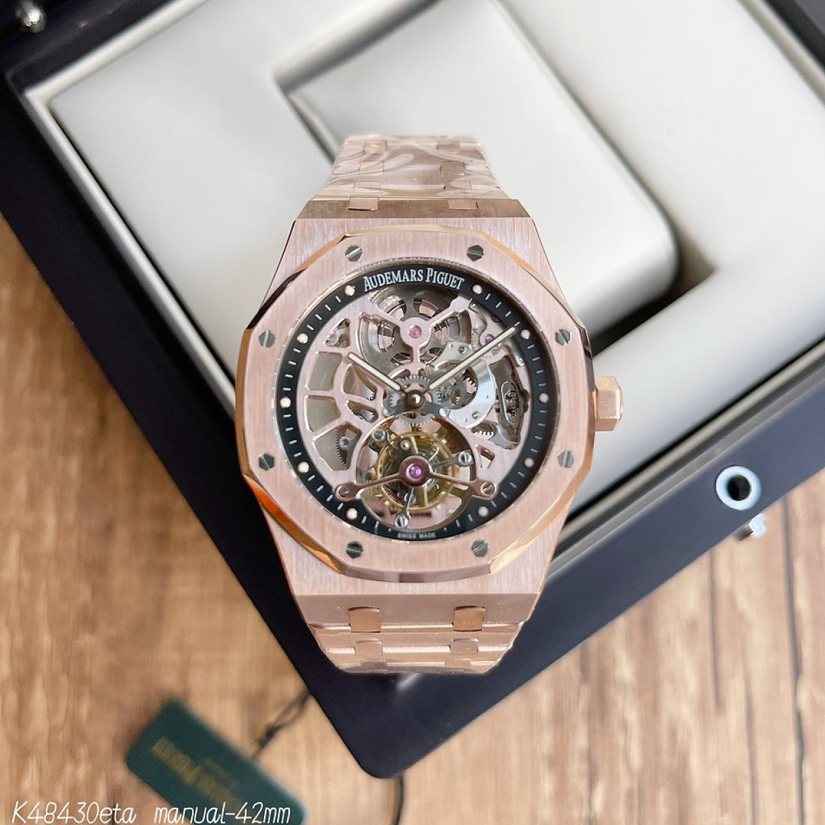 SUPER CLONE MÁQUINA ETA - AUDEMARS PIGUET ROYAL OAK 42MM ROSE TOURBILLON