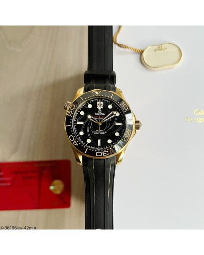 SUPER CLONE MÁQUINA ETA - OMEGA SEAMASTER 007 300M 42MM DOURADO ...